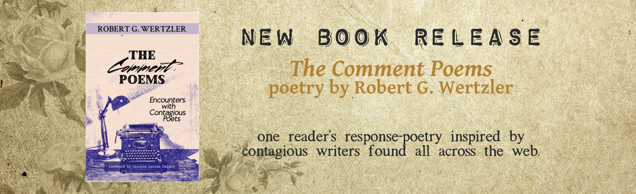 “The Comment Poems” poetry by Robert G. Wertzler – Raw Earth Ink